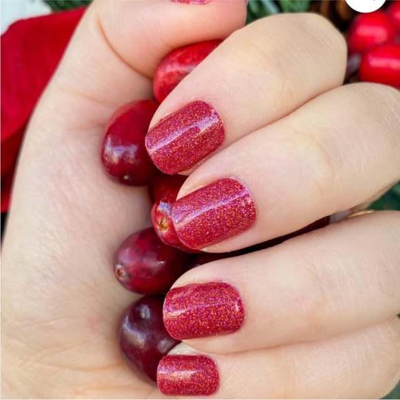 Color Street | Makeup | Retired Color Street Crantastic Scarlet Red ...